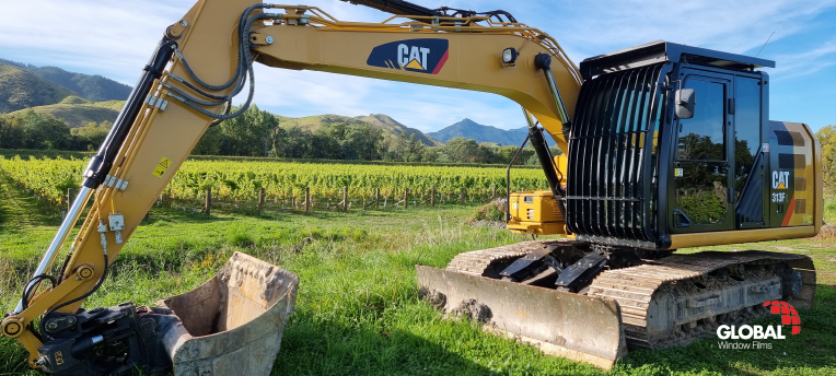 Digger Window Tinting | Tractor Tinting | Digger Tinting Nelson